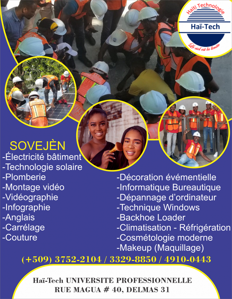 Le Programme "SOVE JÈN" de l'Université professionnelle Haï-Tech - Haï-Tech